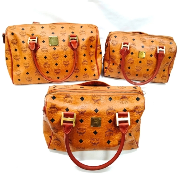 MCM | Bags | Mcm Hand Bag Pvc Browns Pvc | Poshmark